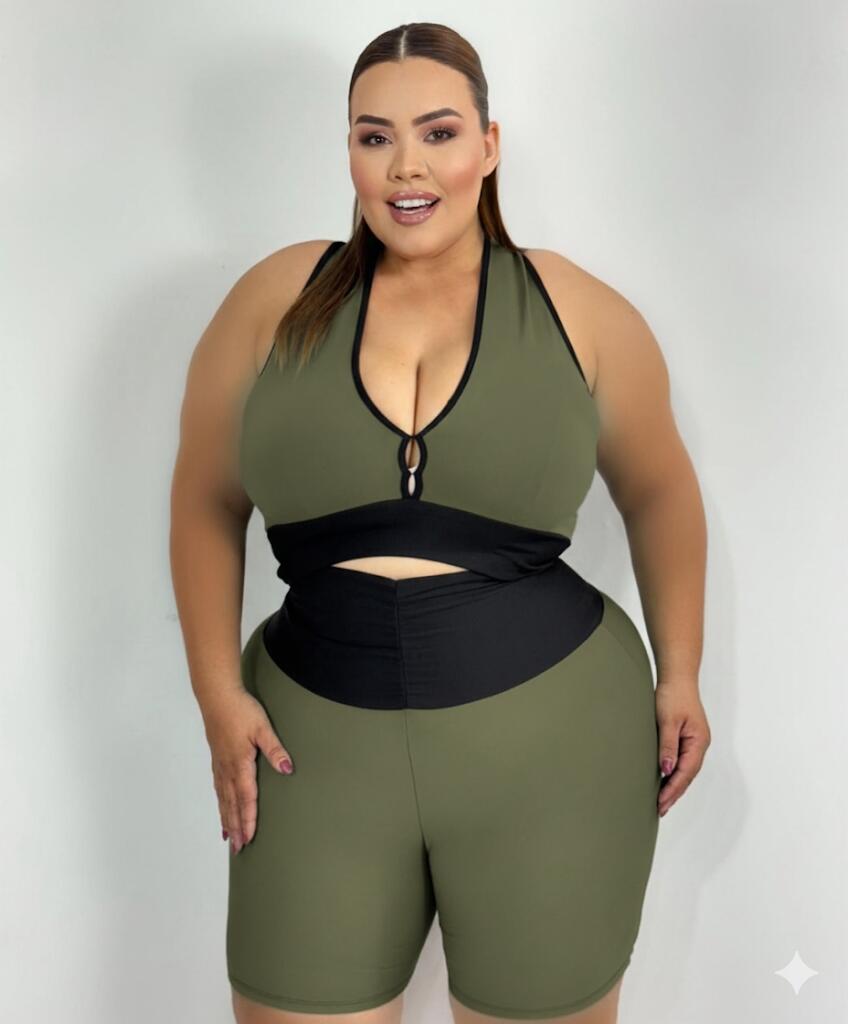 Conjunto Suplex Alta Compressão Cecília TOP + SHORT