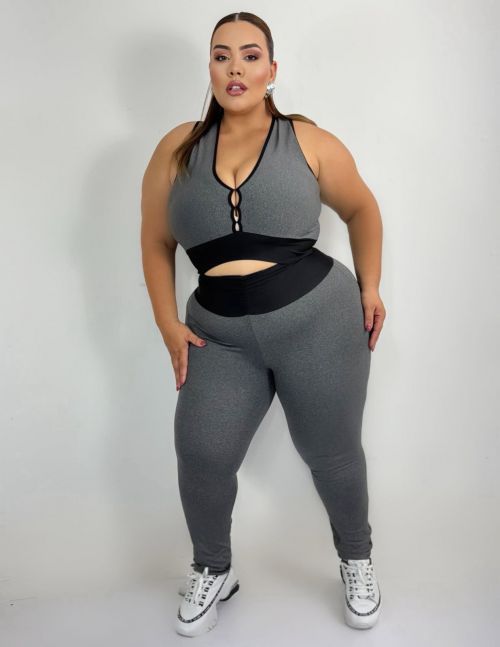 Conjunto Suplex Alta Compressão Cecília TOP + CALÇA - CurveS | Moda ...