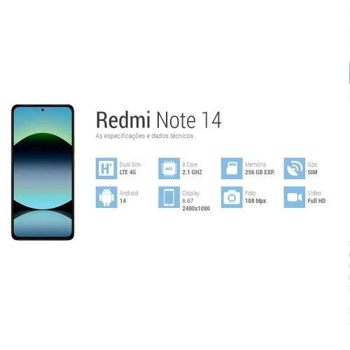 Comprar Xiaomi Redmi Note 14 8GB RAM 256GB Global 4G Smartphone ...