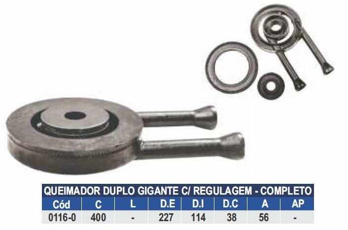 Queimador duplo em ferro fundido - a partir de R$200,90