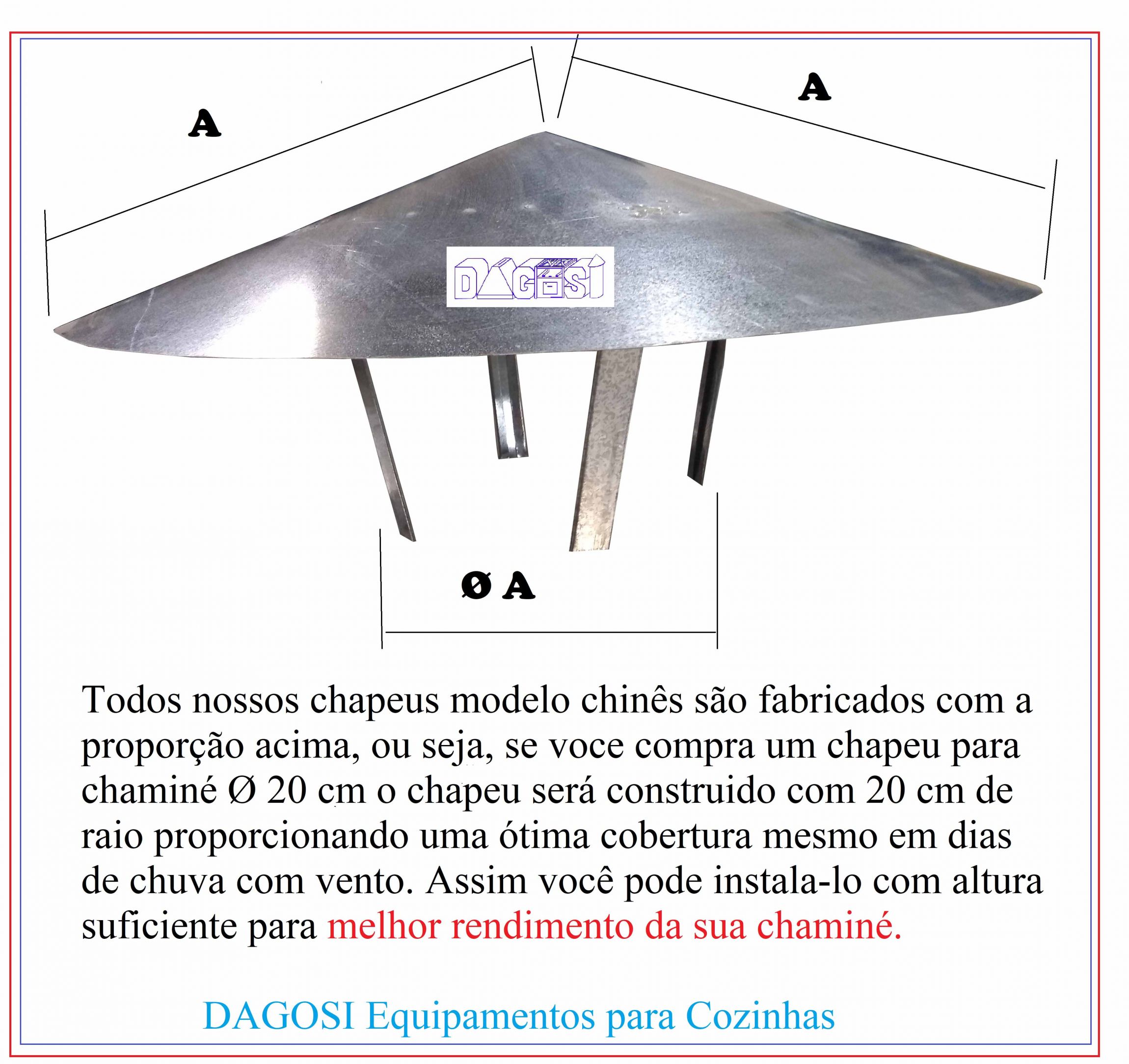 Comprar Chapéu para topo de Chaminé, em Aço Inox 430 - de R$60,76 a R ...