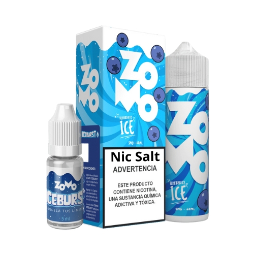 Comprar Juice Nic Salt Blueberry Ice - Iceburst | Zomo - Elite Smoke Brasil