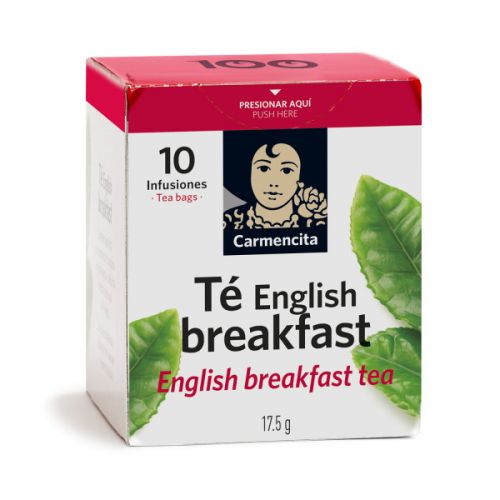 Comprar Chá English Breakfast 17.5g Carmencita - R$14,90 - Celeiro do Rei