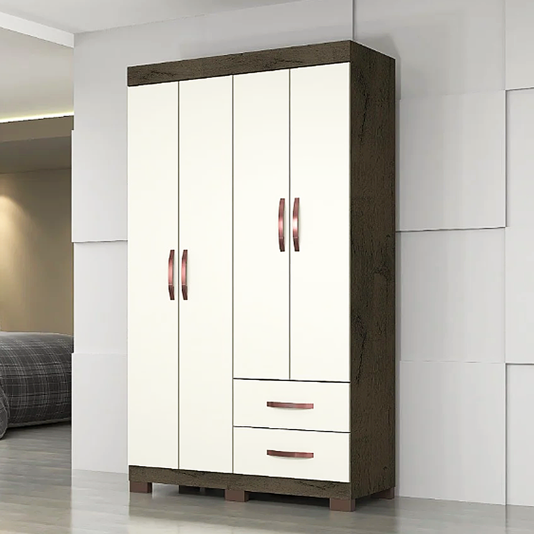 Comprar Roupeiro Josan Light 4 portas + Pé - PS Móveis