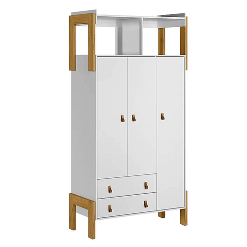 Comprar Roupeiro Qmovi Fantasia 3 portas com nicho - R$935,39