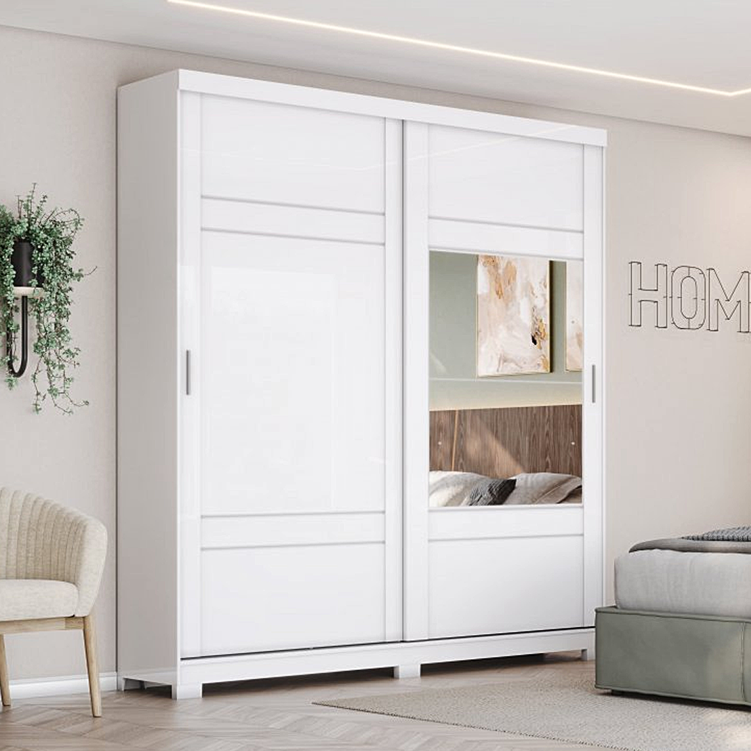 Comprar Roupeiro Henn Verg 2 Portas Deslizantes + Espelho