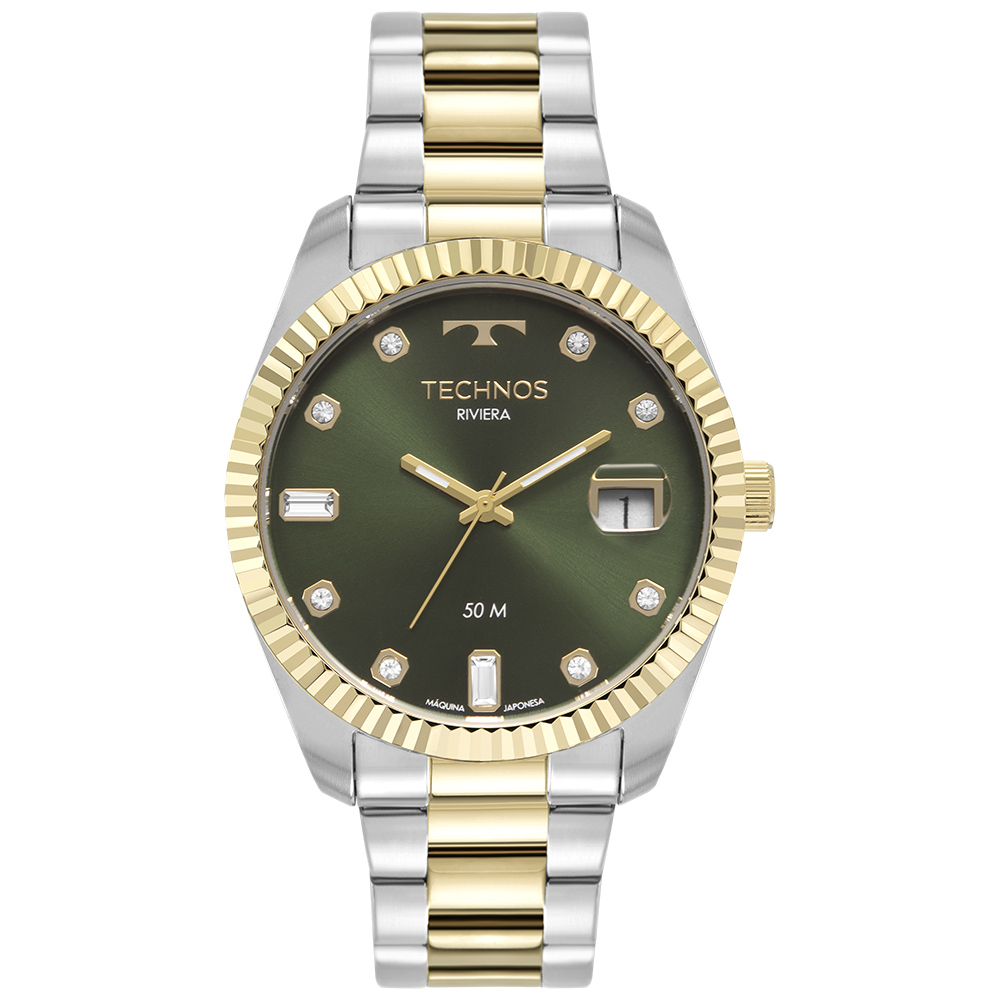 Comprar Relógio Technos Masculino Riviera Bicolor Ref - 2415DV/1V - Nippon