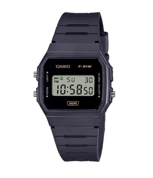 Relógio Casio Unissex Digital Preto F-91WB-8ADF-SC
