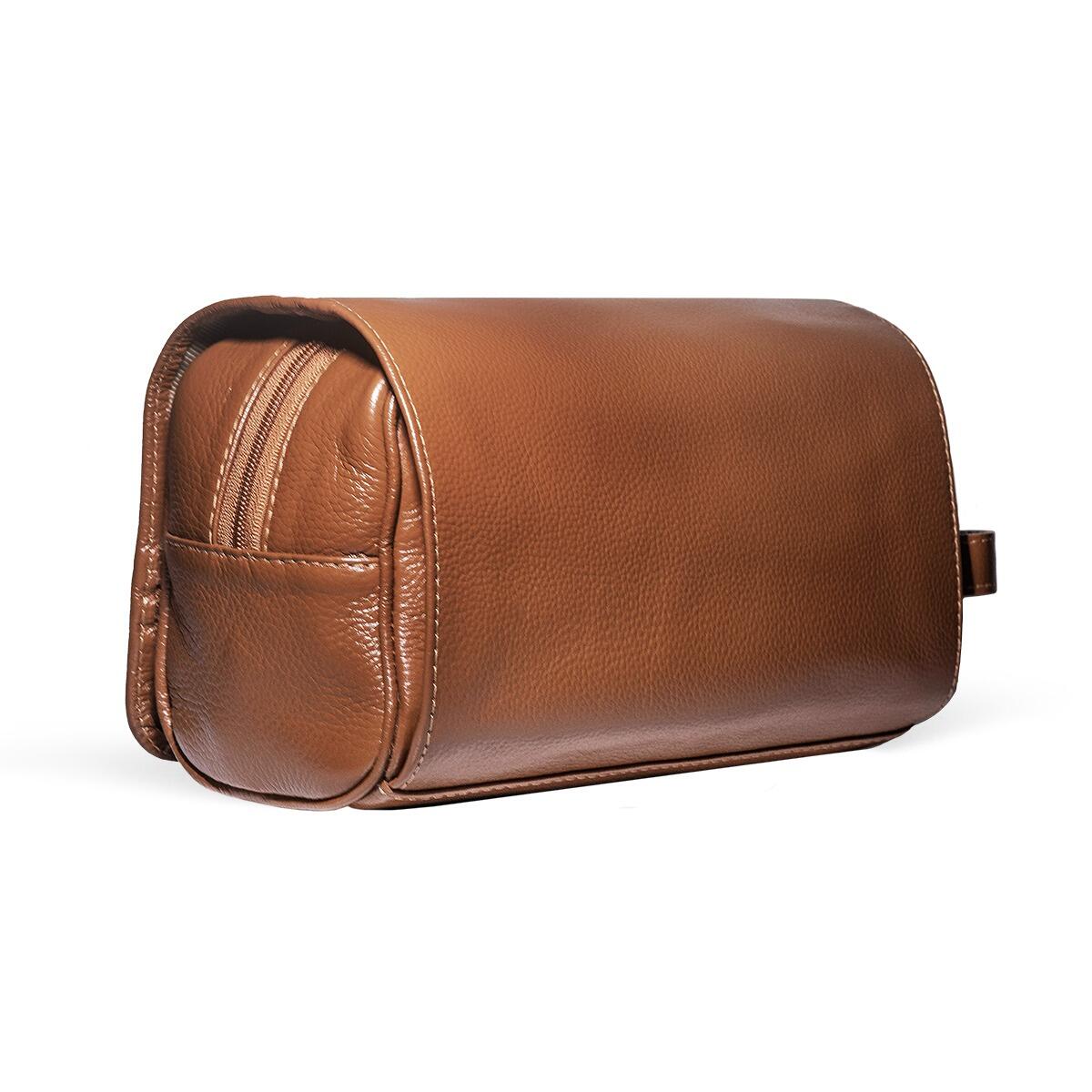 Bolsa Organizadora Necessaire Couro WHISKY 4 REF.NF02