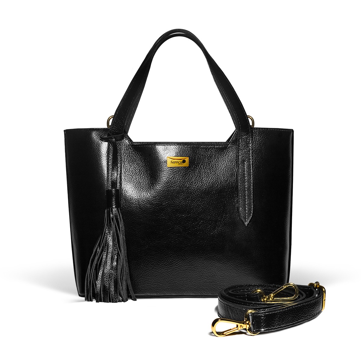 Bolsa Nippon Feminina Couro PRETO 4 Ref: BF368