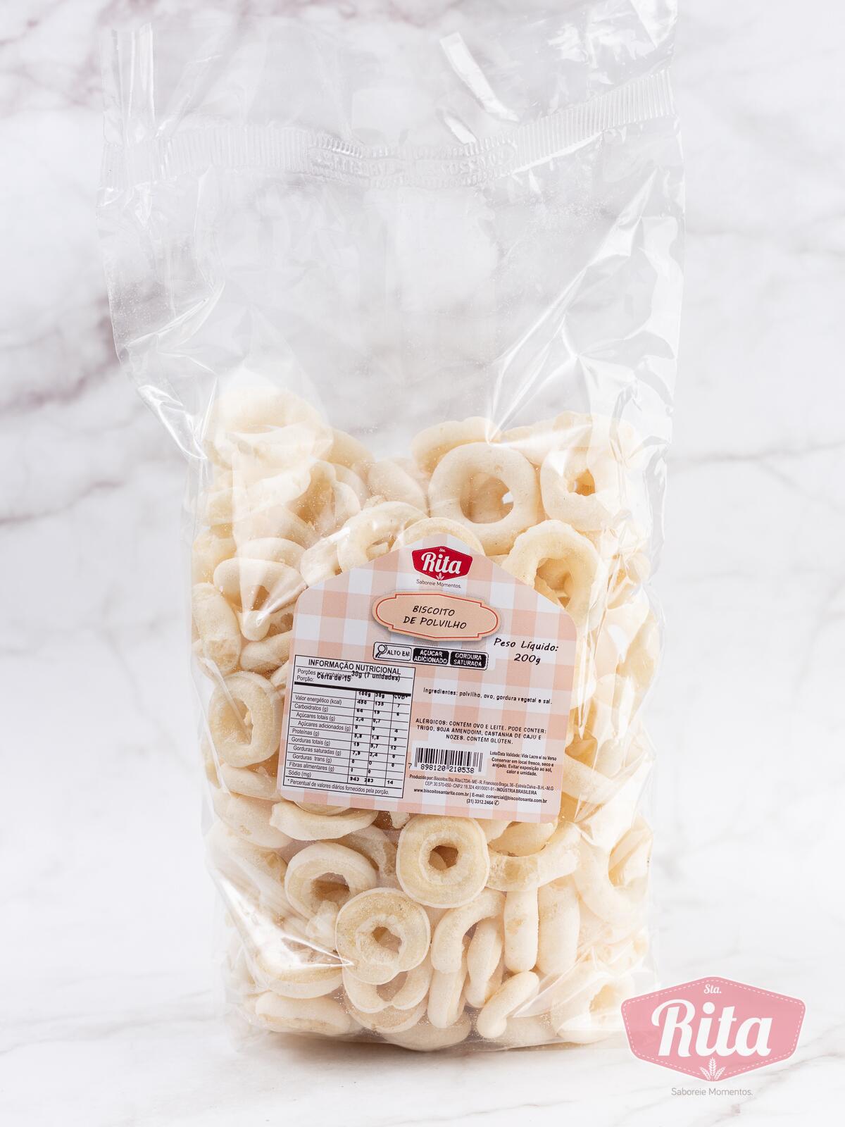 Comprar Biscoito Polvilho Comum Argola 200g - R$9,00 - biscoitostarita.com.br