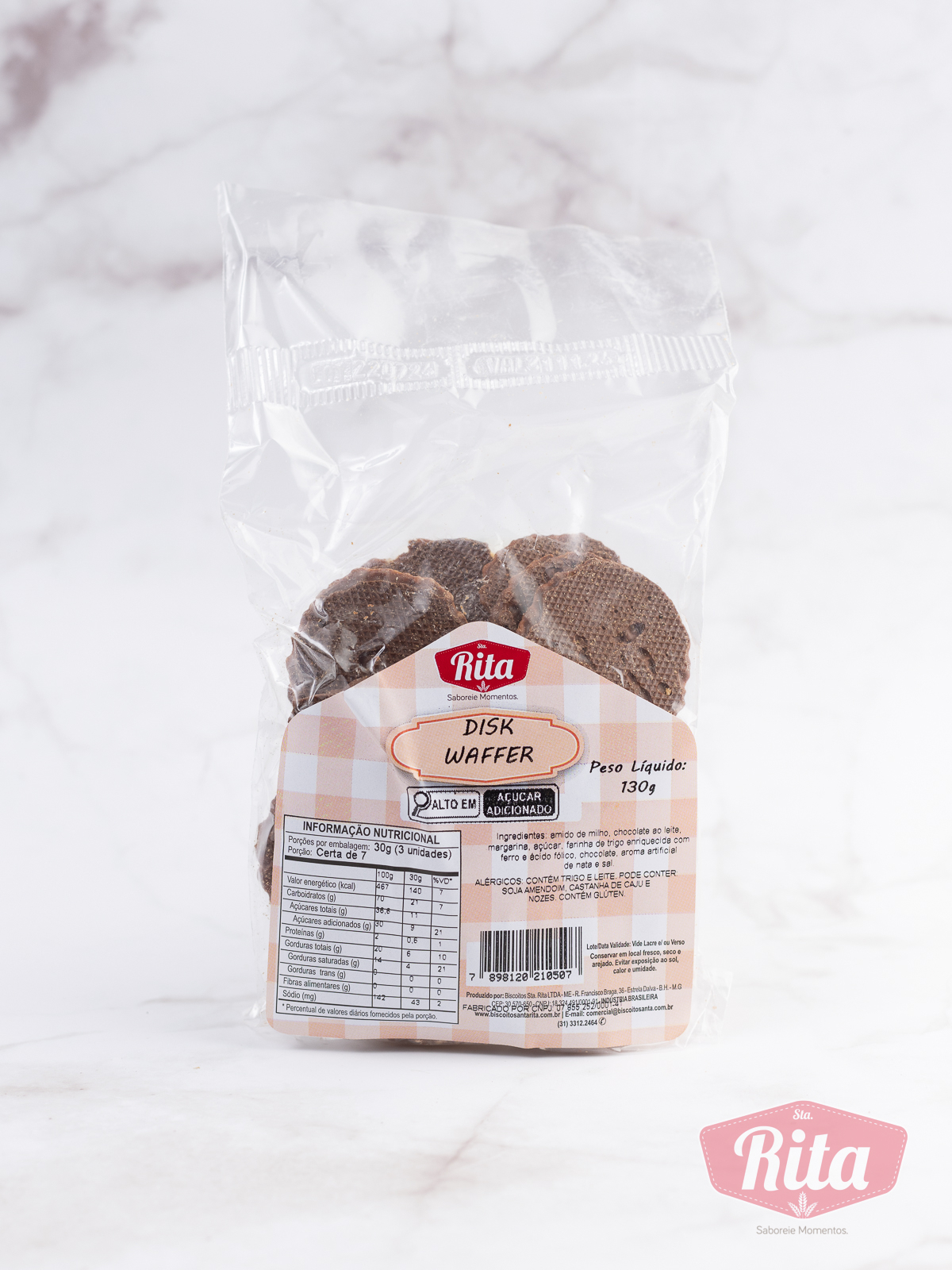 Comprar Disk de Chocolate 130g - R$19,99 - biscoitostarita.com.br