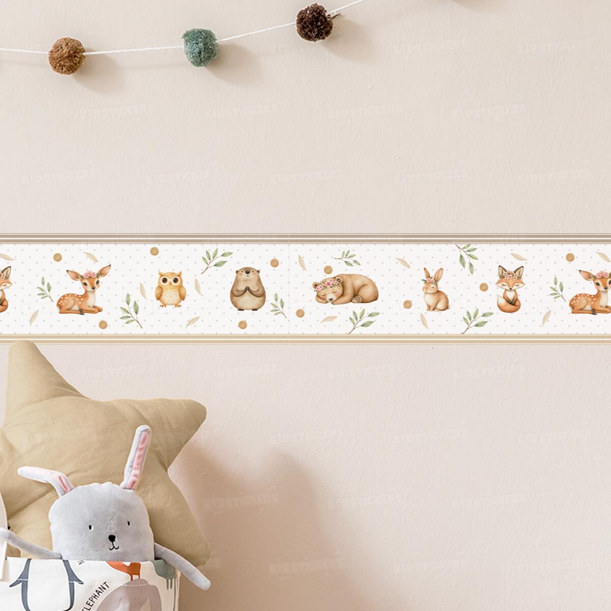 Comprar Adesivo Faixa Infantil Bosque 03 Animais Floresta Decoração ...