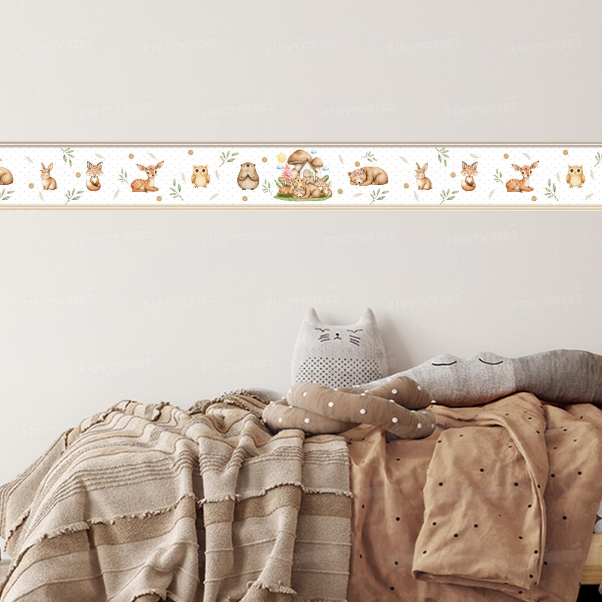 Comprar Adesivo Faixa Infantil Bosque 03 Animais Floresta Decoração ...