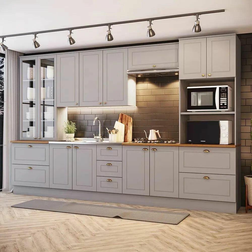 Comprar Cozinha Modulada 343cm 6 peças 12 Portas 7 Gavetas Americana ...