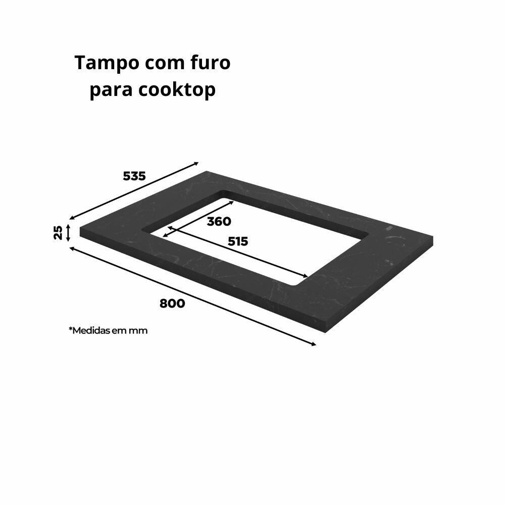 Comprar Cozinha Modulada 306,5cm Completa 6 Peças com Torre Quente e ...