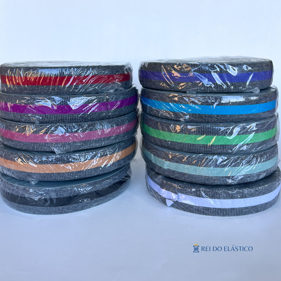 Comprar Elástico para Cós 40mm (4cm) - Canelado Mescla (Zanotti)