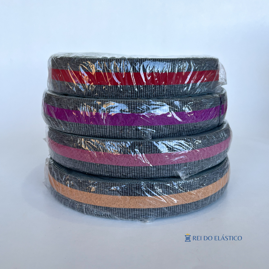 Comprar Elástico para Cós 40mm (4cm) - Canelado Mescla (Zanotti)