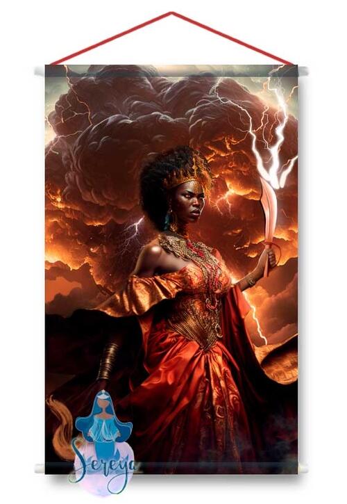 Comprar Pano Banner de Parede Poder de Iansã - Sereya - Camisetas de ...