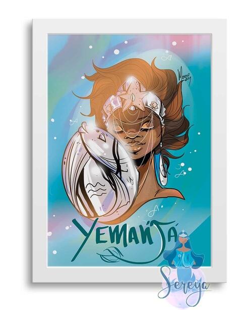 Comprar Pôster / Quadro A4 Fine Art Yemonjá - Sereya - Camisetas de ...