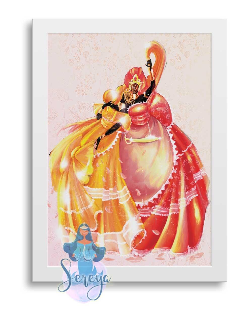 Comprar Pôster / Quadro A4 Fine Art Oxum e Iansã