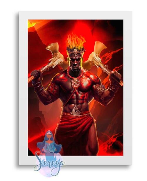 Comprar Pôster / Quadro A4 Fine Art Poder de Xangô - Sereya - Camisetas ...