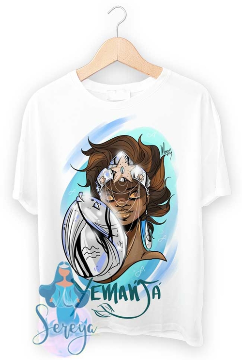Comprar Camiseta Yemonjá Sereya Camisetas De Umbanda Orixás Iemanjá