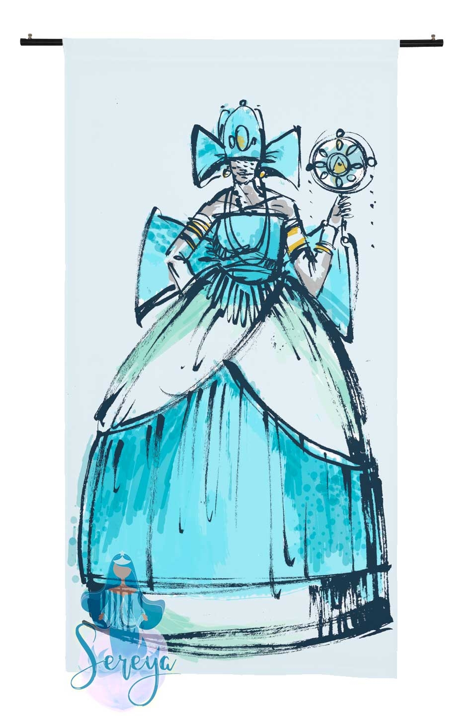 Comprar Cortina Yemonjá Sereya Camisetas De Umbanda Orixás Iemanjá