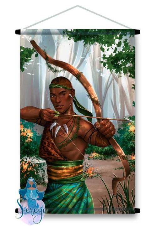 Comprar Pano Banner de Parede Okê Arô Oxóssi