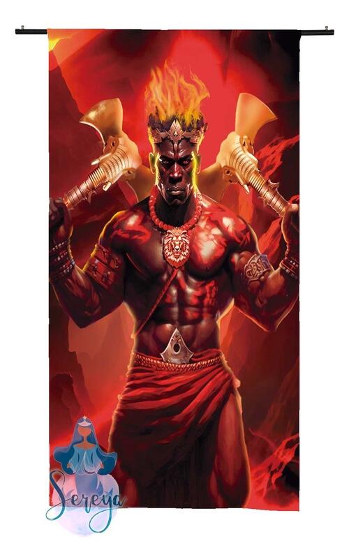 Comprar Cortina Poder de Xangô - Sereya - Camisetas de Umbanda Orixás ...