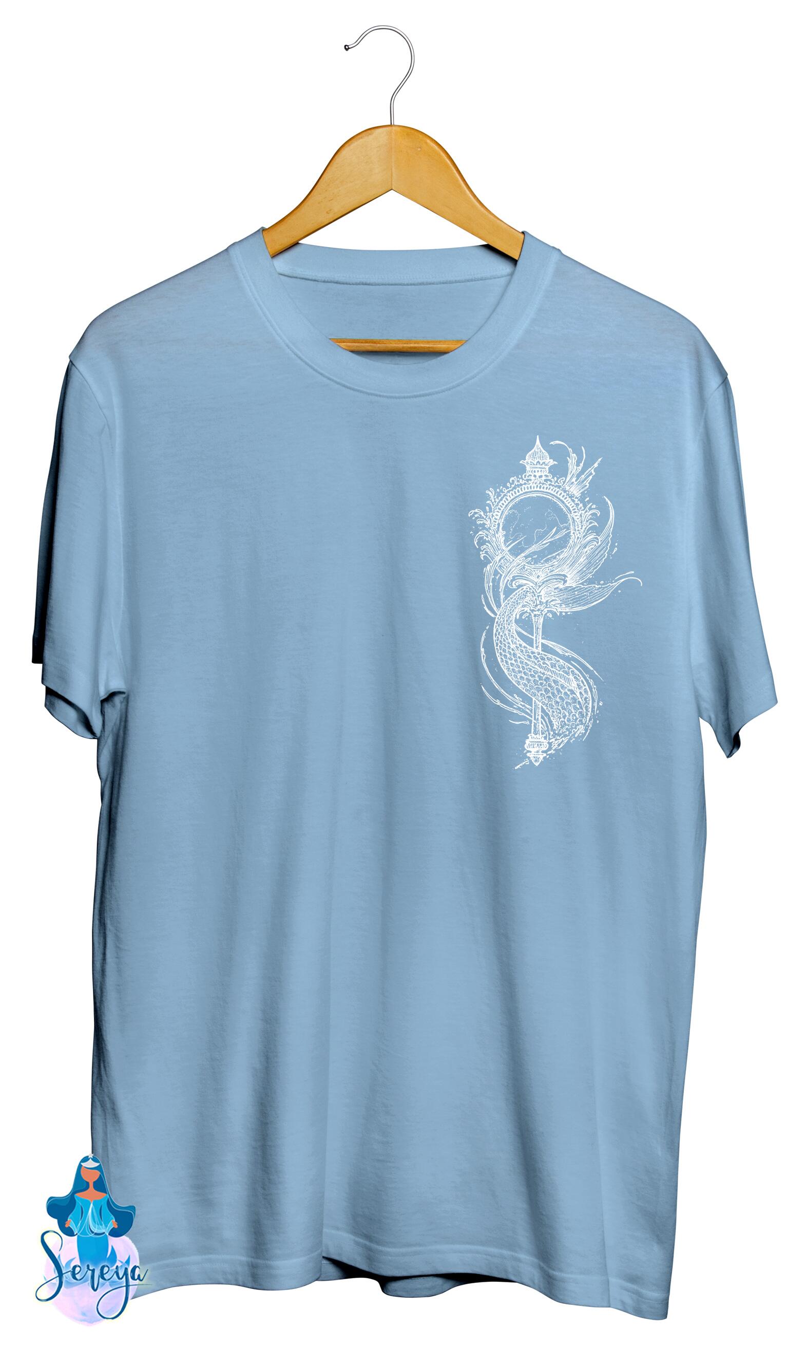 Comprar Camiseta Colorida Símbolo de Iemanjá + Odoyá nas Costas - Bazar