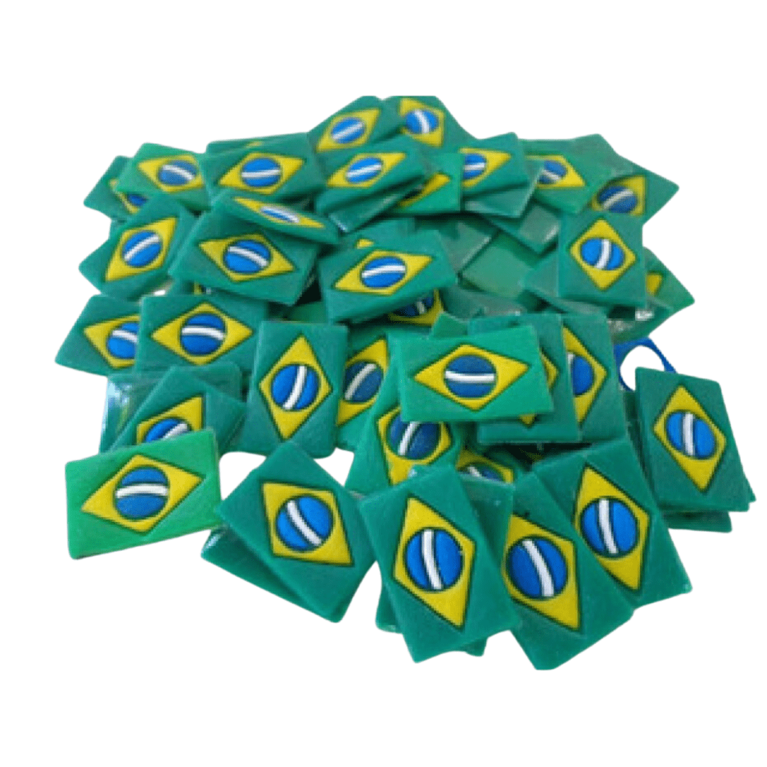 Comprar Bandeirinha do Brasil 100 Unidades - chineleria.com.br