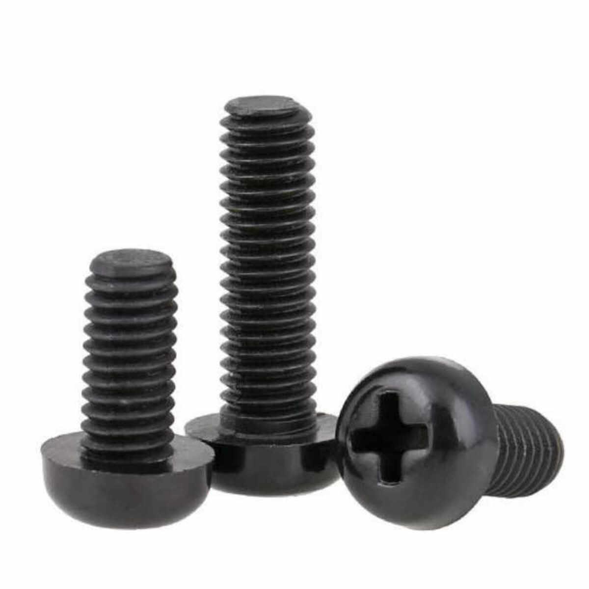 Comprar Parafuso Panela Phillips Nylon Preto (Pacote) M3 - Local Maker ...