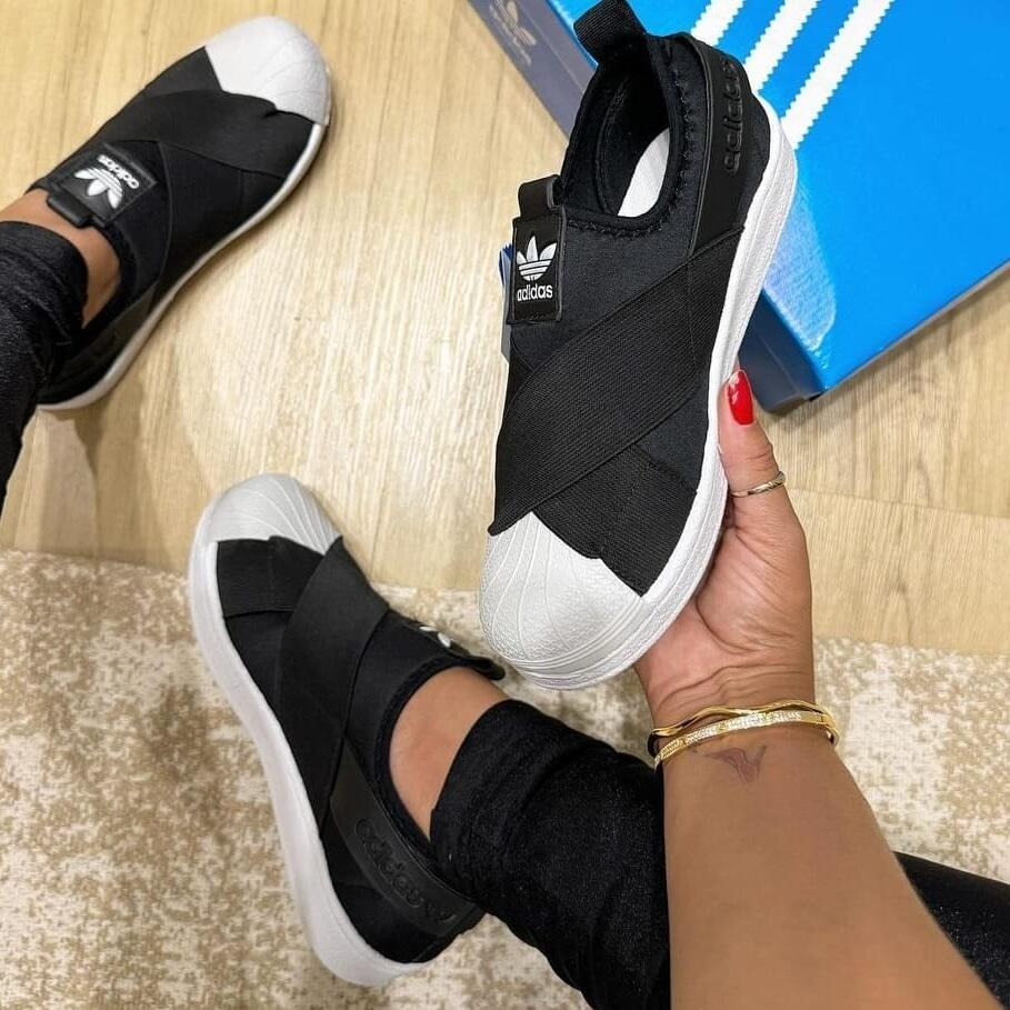 Tênis Adidas Slip On Preto | Piriket Multimarcas - R$69,99