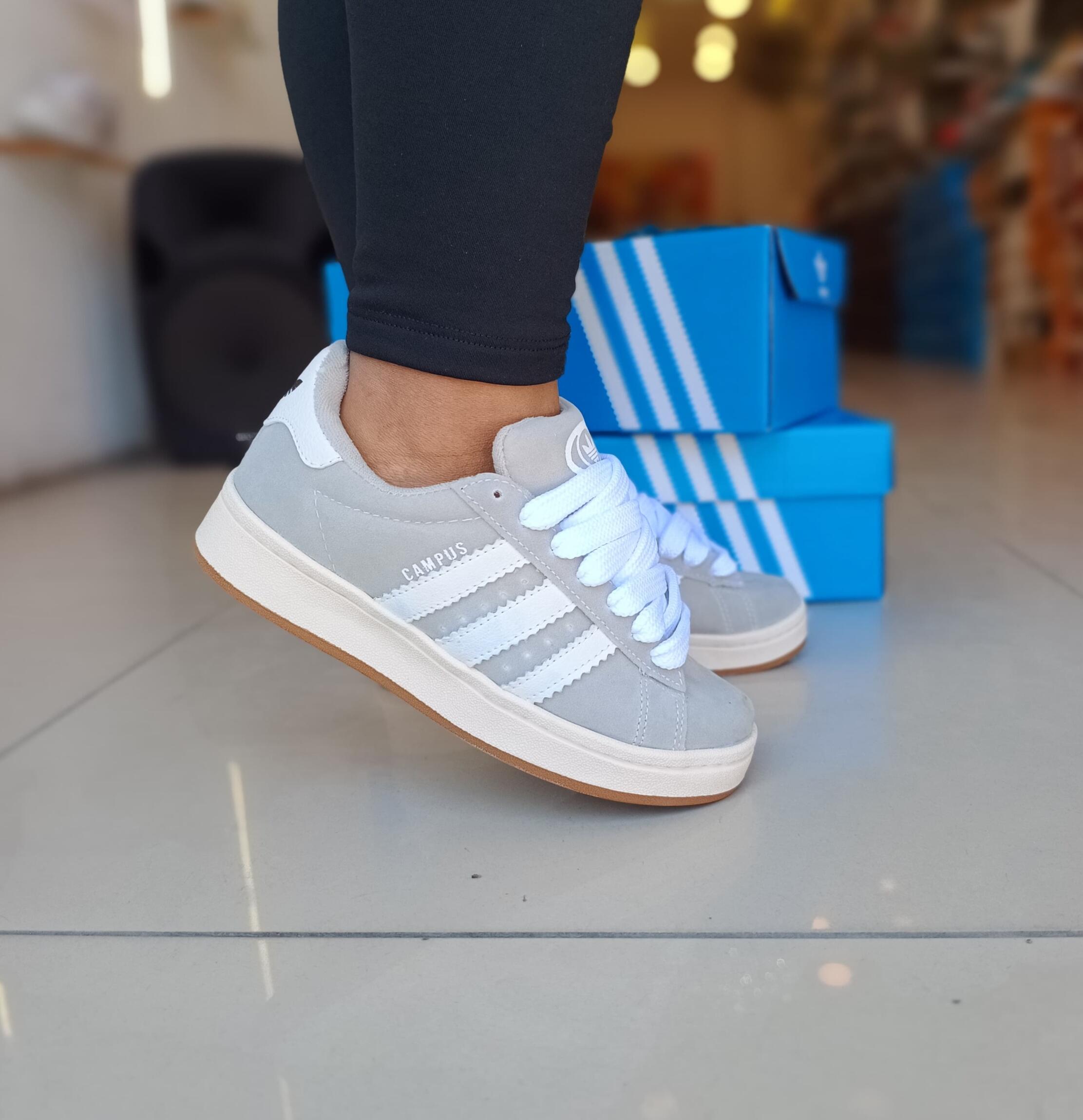 Comprar Adidas Campus Cinza - R$79,99 - Piriket Multimarcas