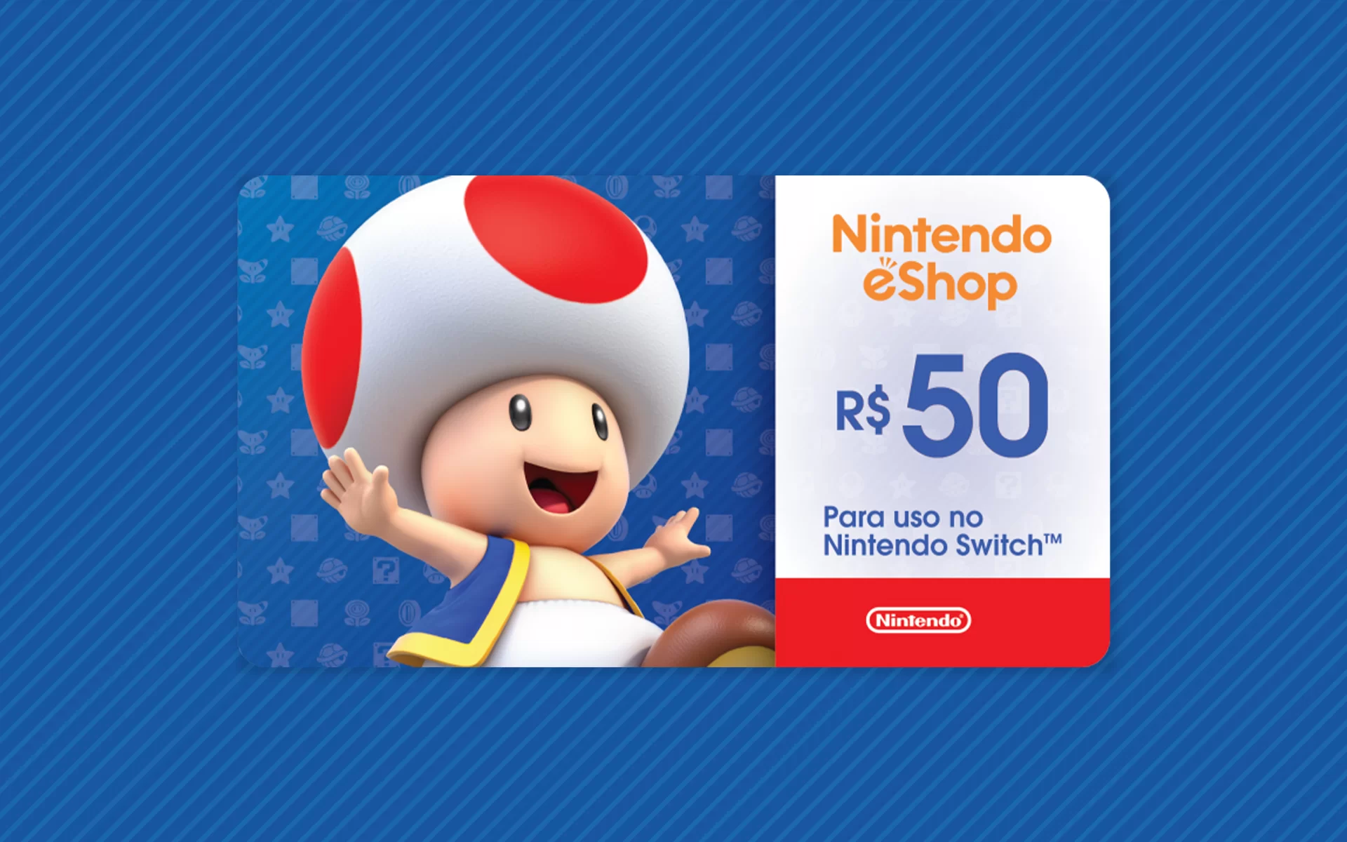Comprar R$50 Nintendo eShop - Gift Card - Digital - R$50,00