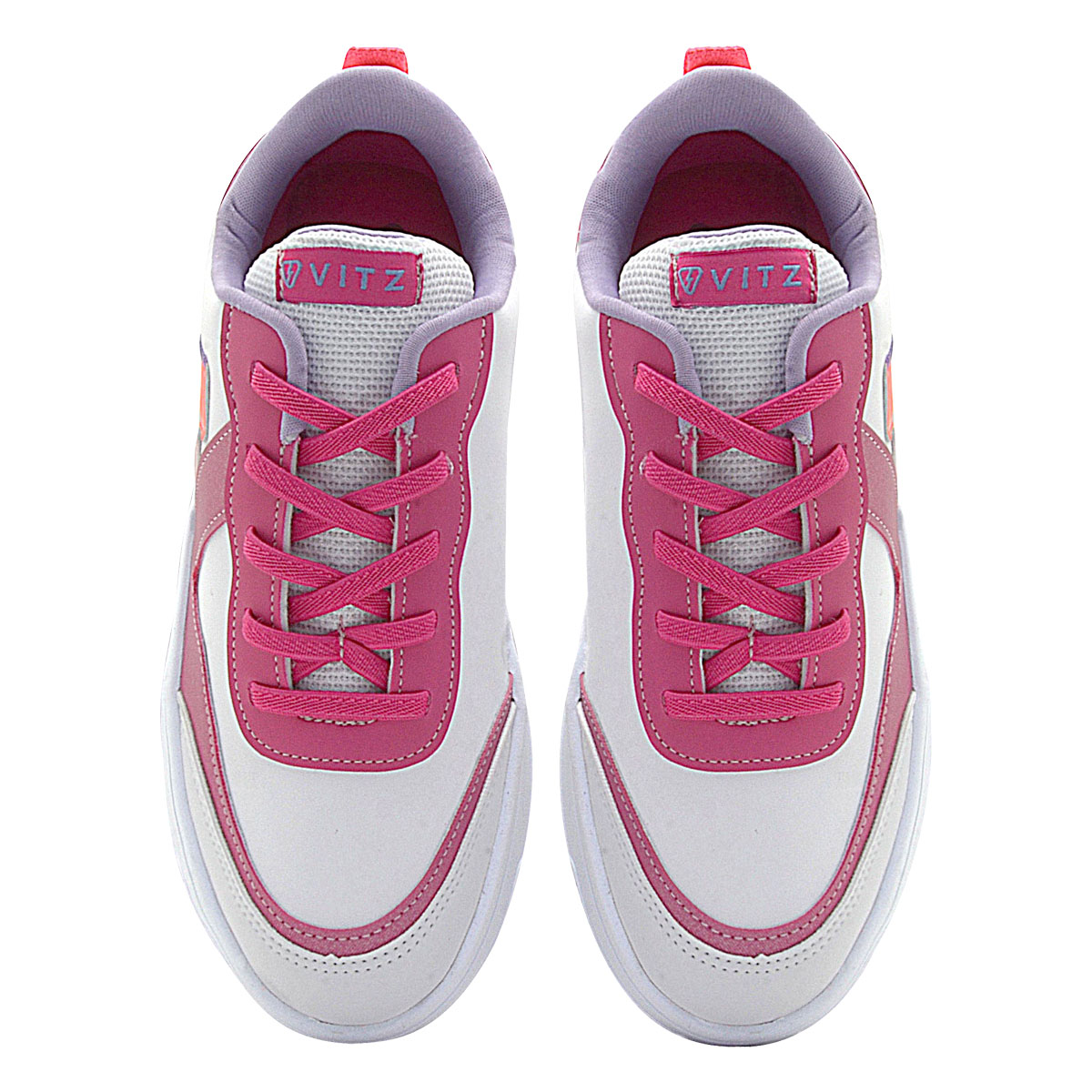 Comprar Tênis Infantojuvenil Menina Fly Branco/Pink | Vitz - Pé com Pé