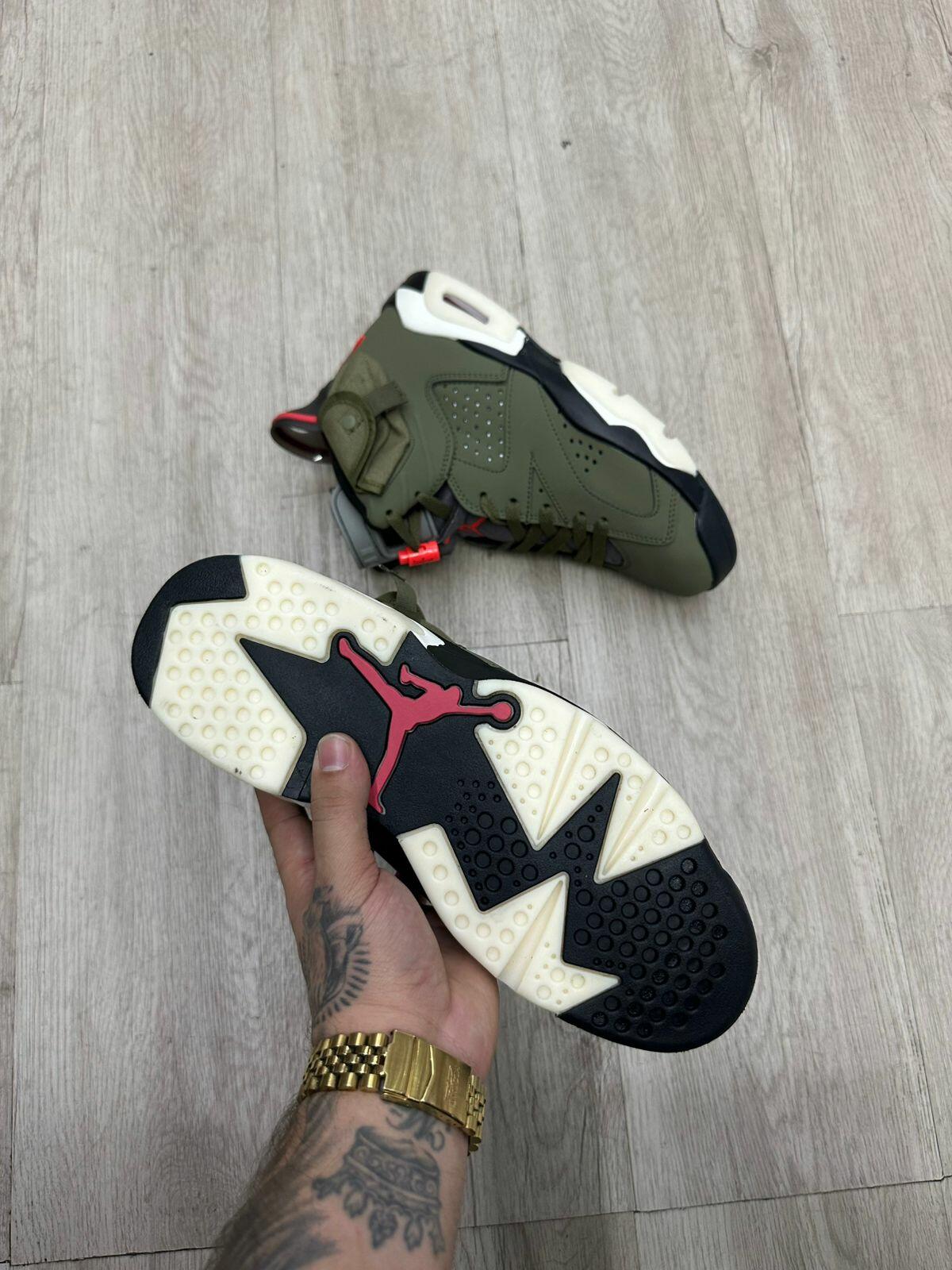 Comprar Travis Scott X Air Jordan 6 Retrô Aj6 Verde Oliva - R$800,00