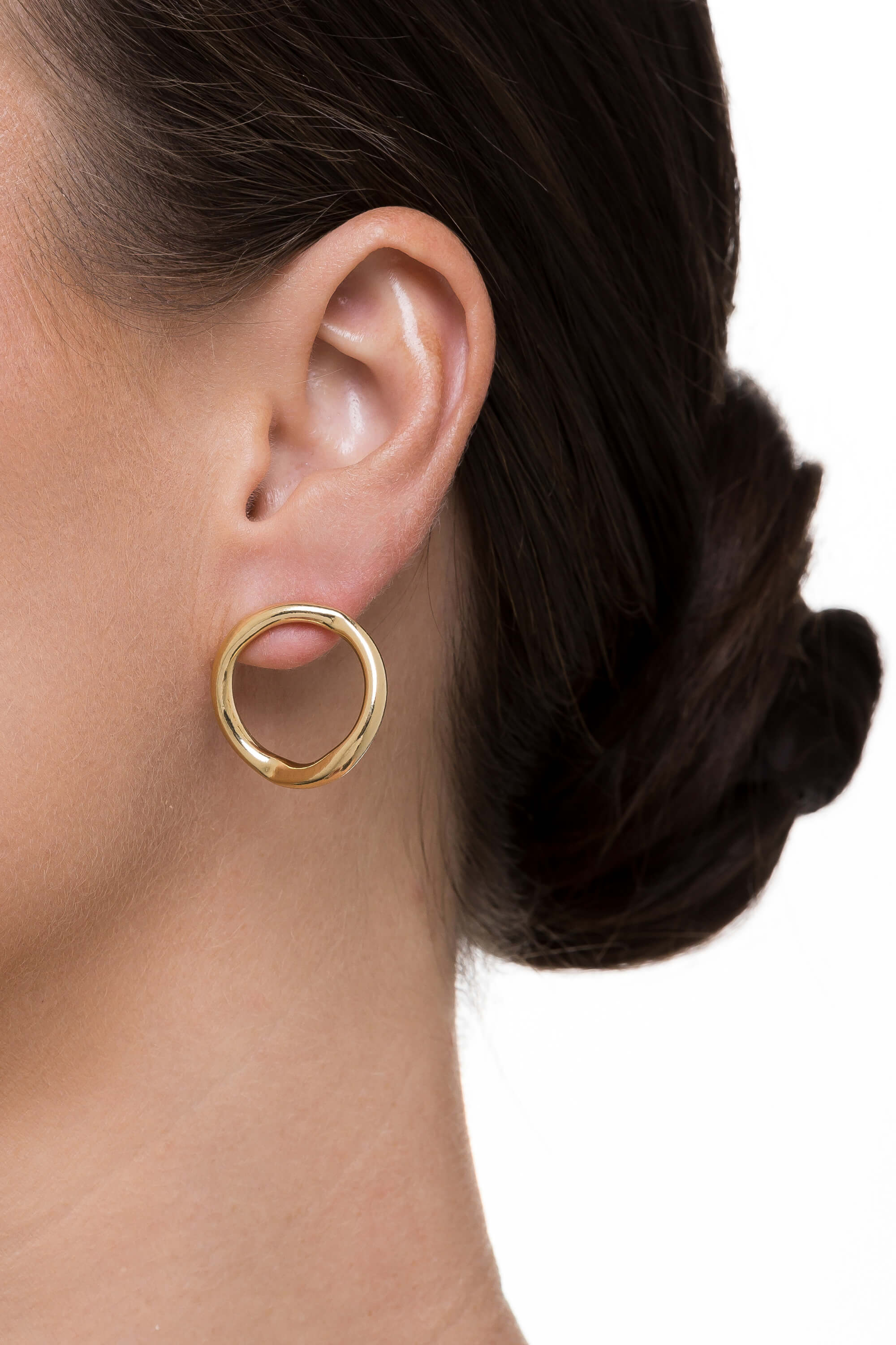 Comprar Brinco Orgânico Circle Ana Banho Ouro 18k - a partir de R$79,13 - antonietta