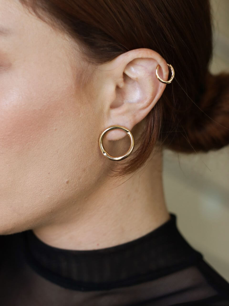 Comprar Brinco Orgânico Circle Ana Banho Ouro 18k - a partir de R$79,13 - antonietta