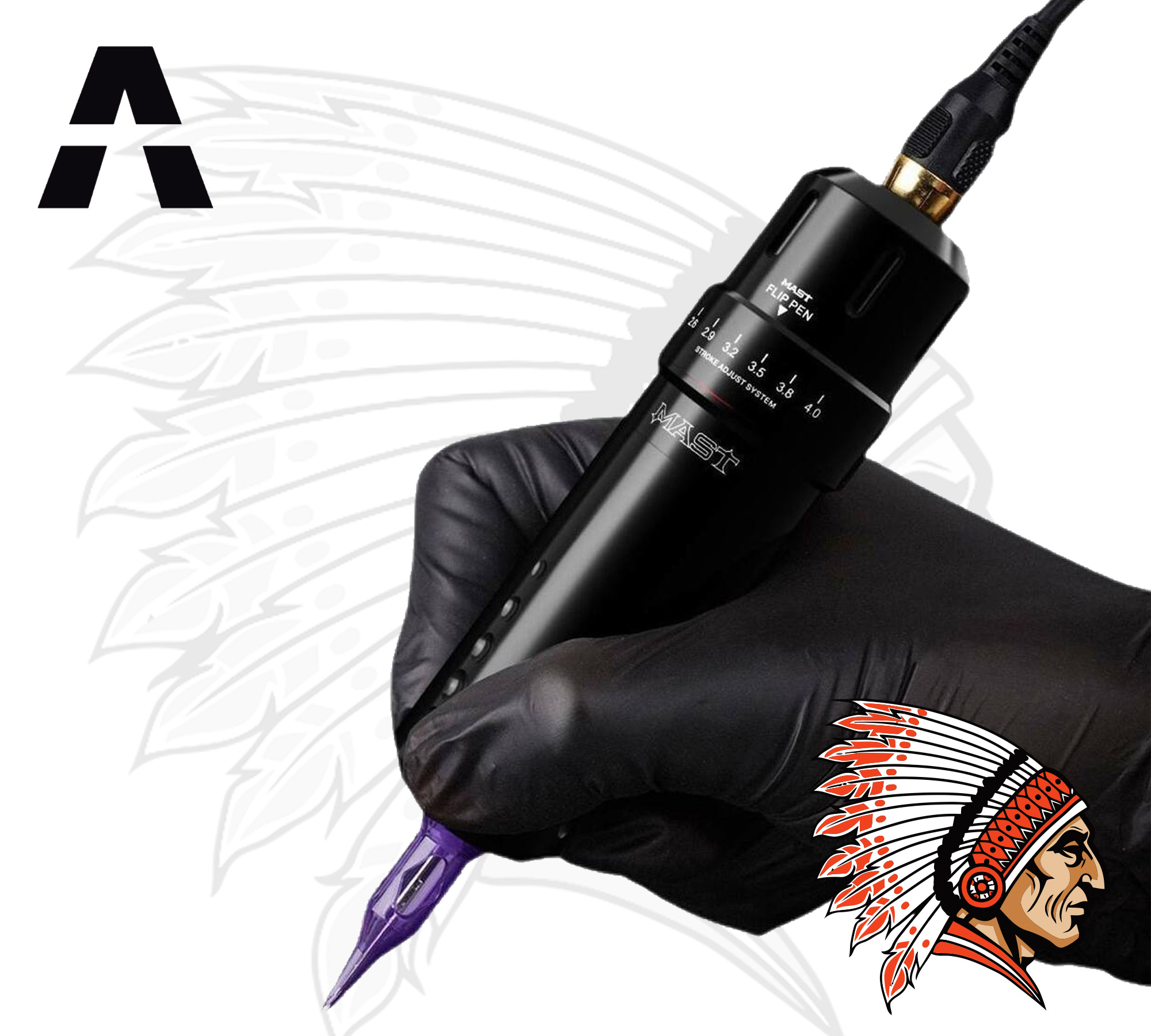 Comprar Maquina Pen Mast Flip com Ajuste de Stroke Curso - Skintop