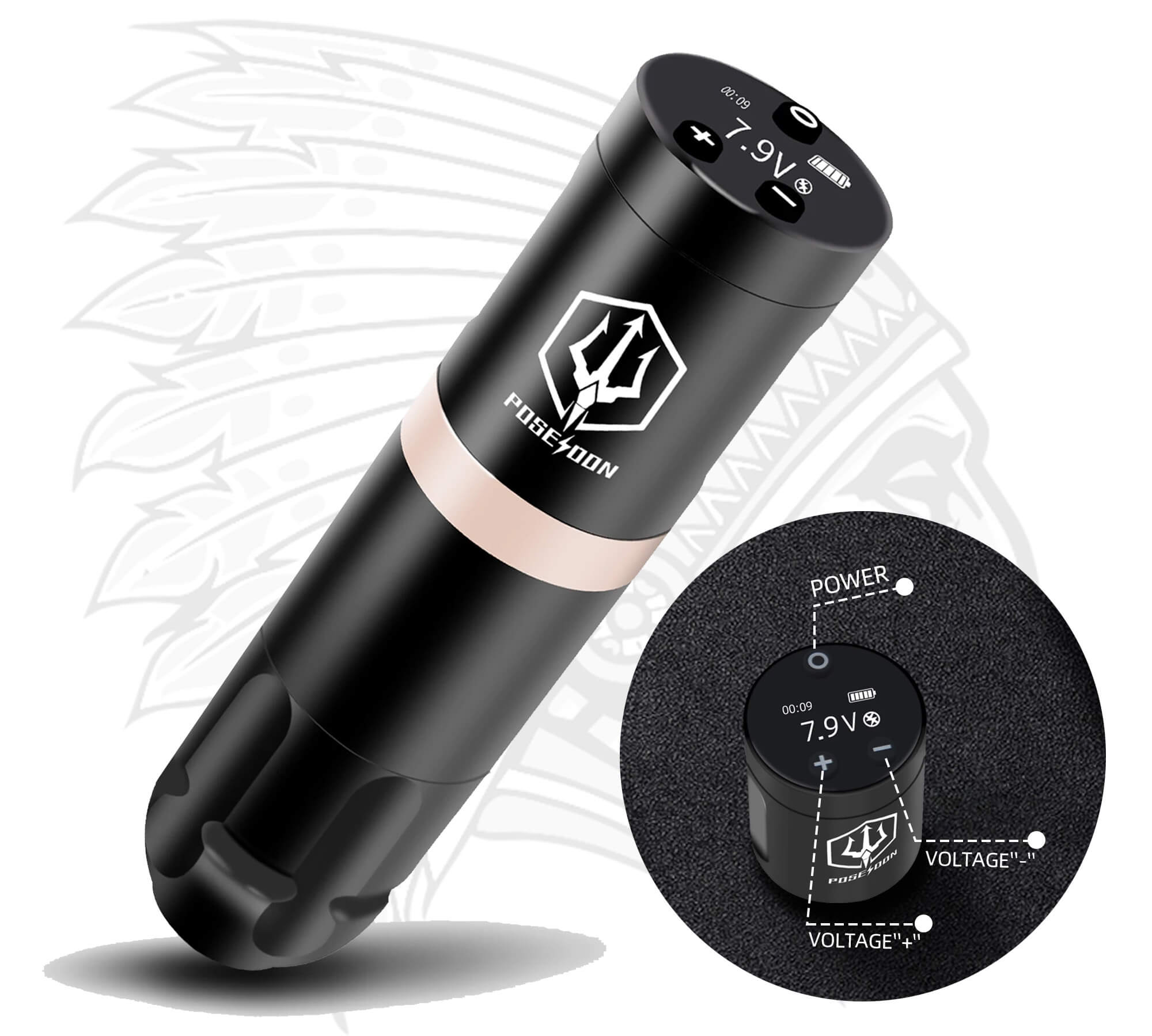 Comprar Maquina Pen Poseidon Flash Dope Bateria Integrada Wireless ...