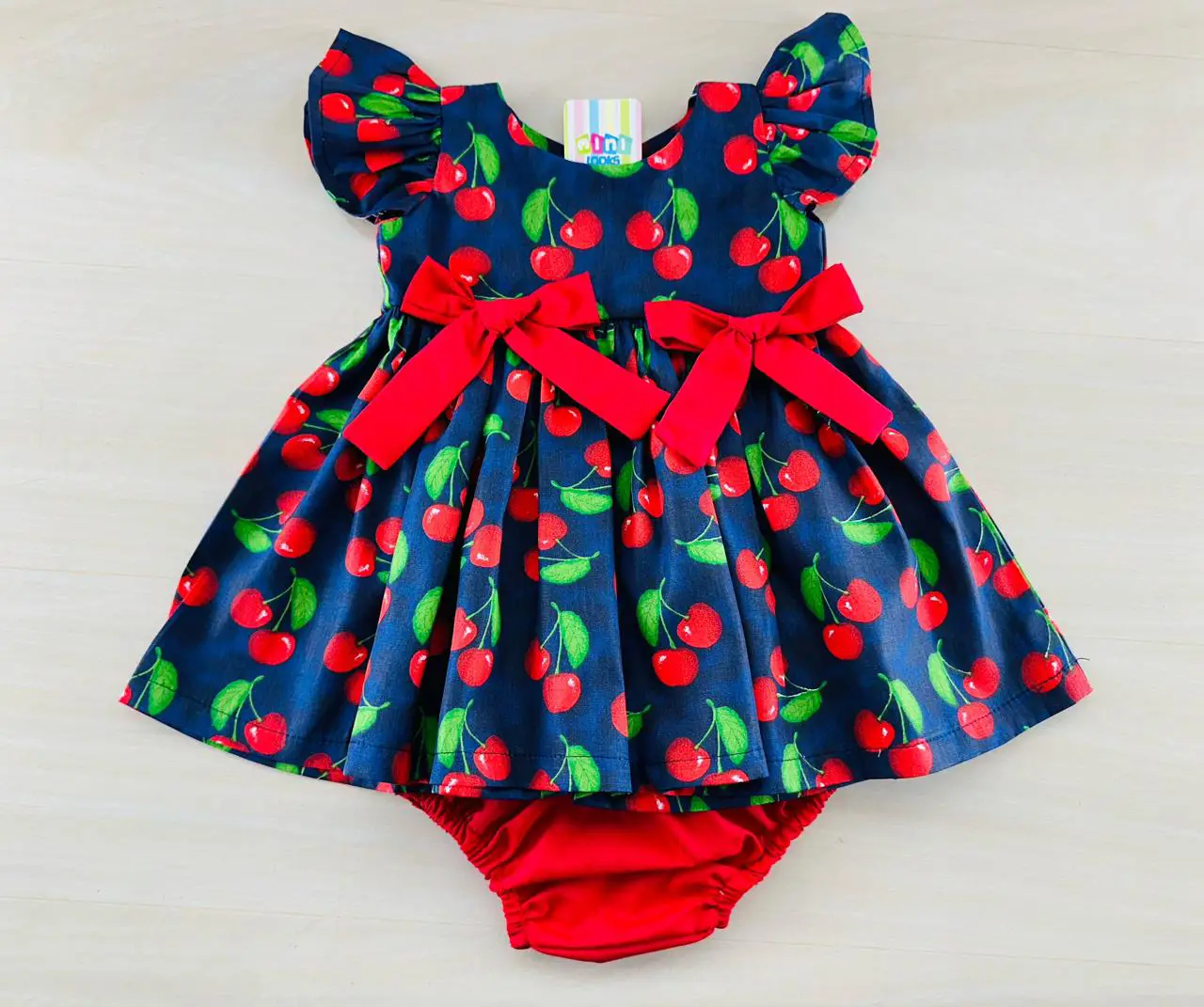 Comprar Vestido c/ Calcinha Cereja - Loja Mini Looks: Enxoval, roupas e ...