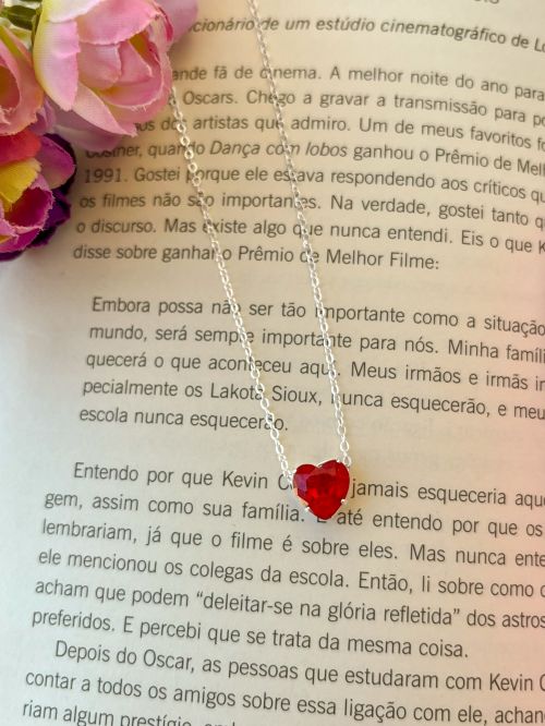 Comprar COLAR CORÇÂO VERMELHO - a partir de R$37,90 - Coisas De Maria