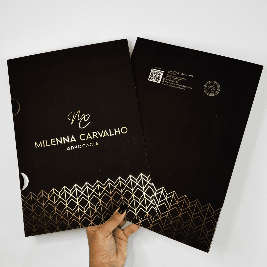 Comprar Pastas com Orelha | Hotstamp + Soft Touch - de R$303,97 a R$2.847,15 - Studio Mio Design