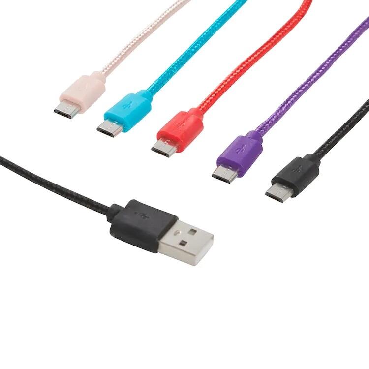Cabo USB Micro V8 1,5M 2.1A - a partir de R$5,49