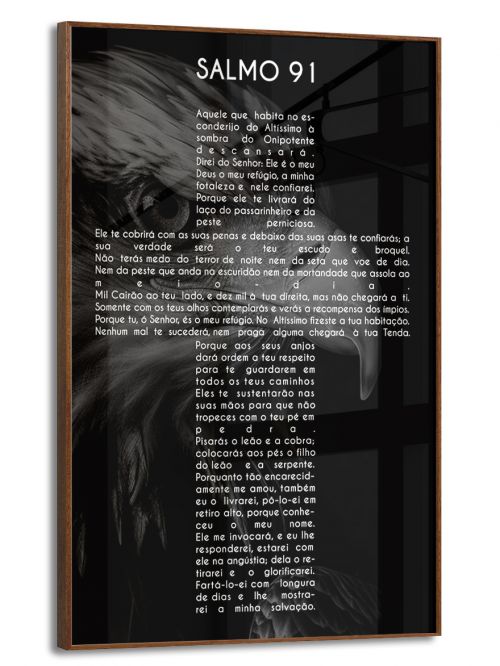 Quadro Salmo 91 para proteção do lar - de R$284,95 a R$522,45