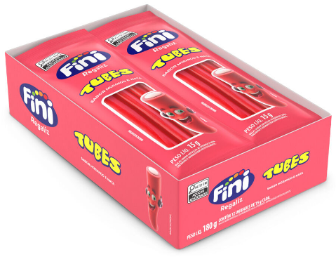 Comprar BALA FINI TUBES MORANGO 12X15G - BH Balas
