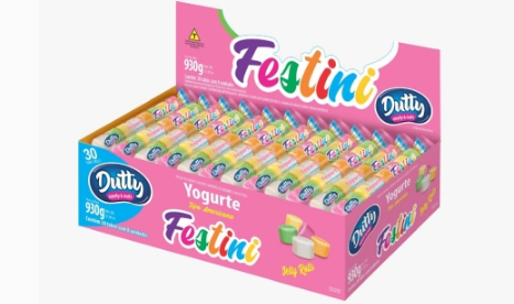 Comprar BALA DE GOMA FESTINI TUBO YOGURTE 930G - BH Balas