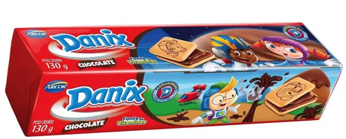 Comprar BISCOITO ARCOR RECHEADO DANIX CHOCOLATE 130G - BH Balas